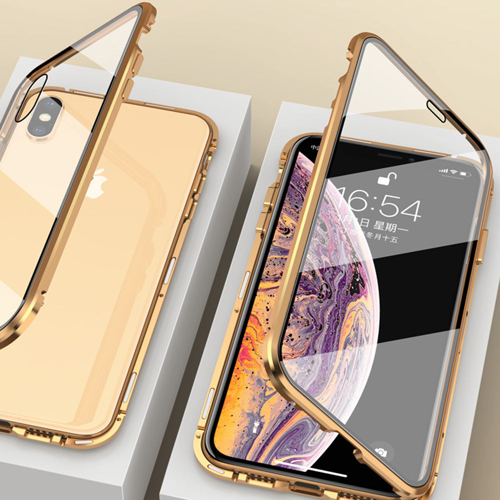 [ FREE SHIPPING] Luxury Iphone Xs Max Front & Back Tempered Glass Magn ...